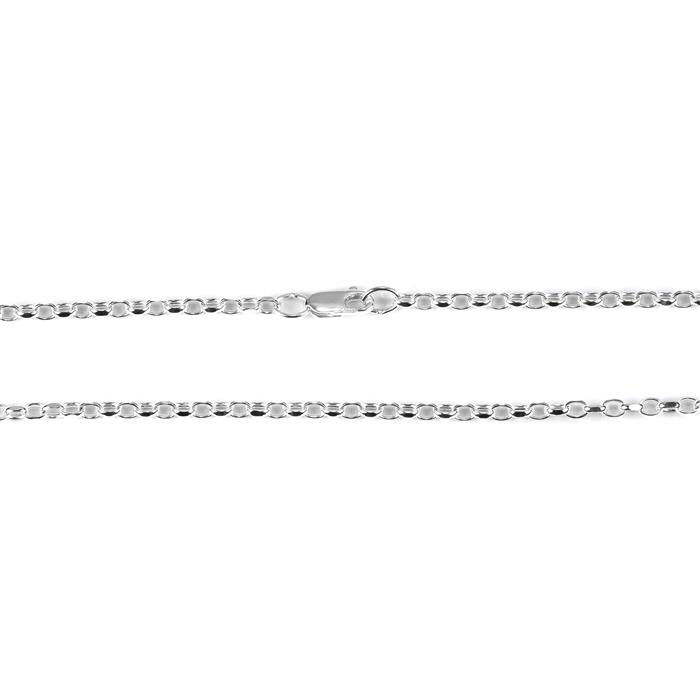 Argentium 960 Silver Diamond Cut Oval Belcher Chain 9.44g | Gemporia