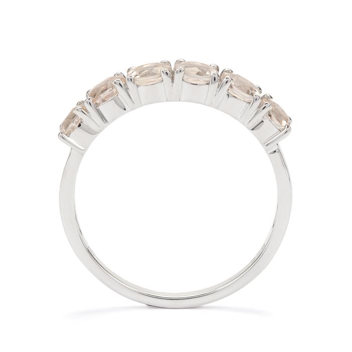 Champagne Danburite Ring in Sterling Silver 1.35cts | Gemporia