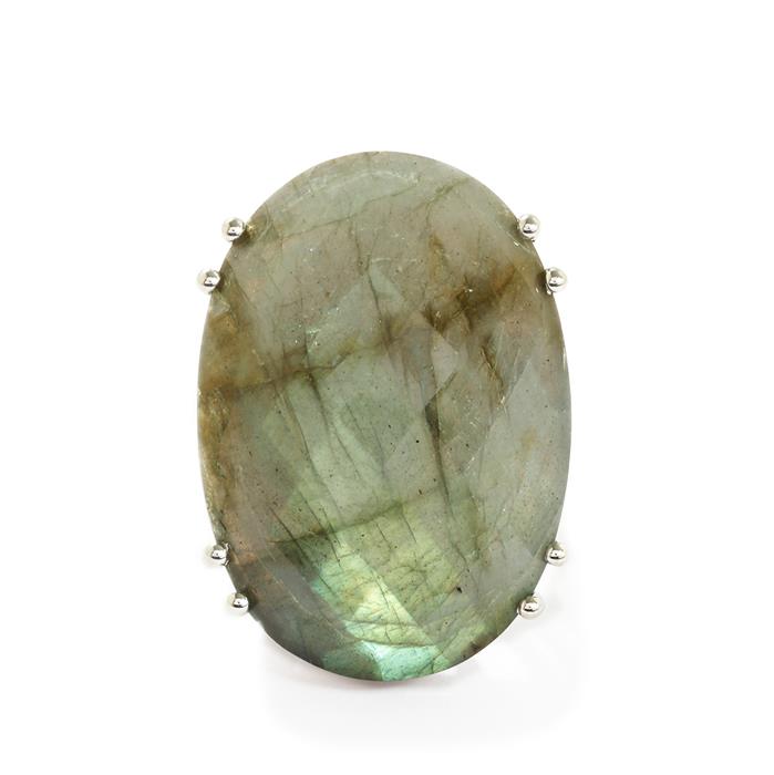 49.08ct Labradorite Sterling Silver Ring | Gemporia