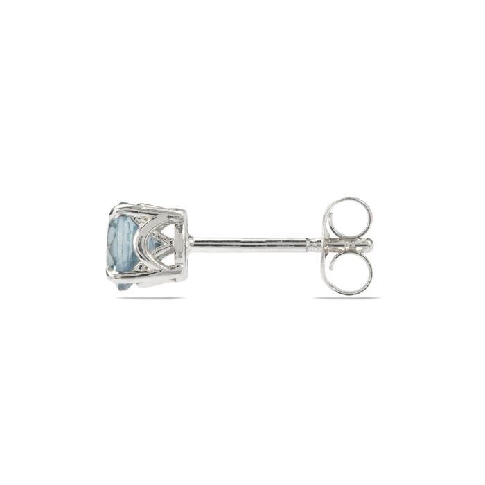 Ratanakiri Blue Zircon Earrings in Sterling Silver 1.64cts | Gemporia
