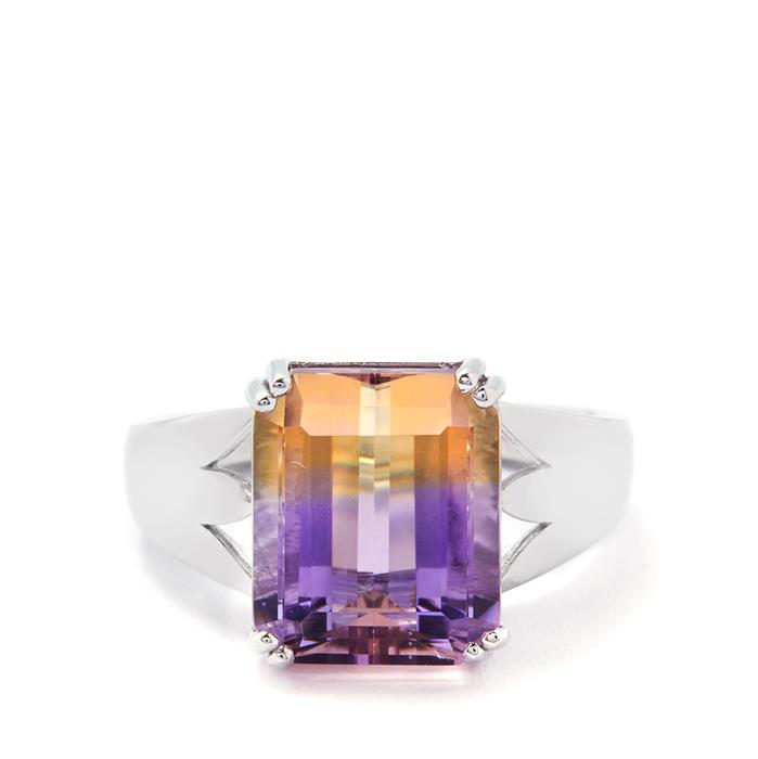 6.08cts Anahi Ametrine Sterling Silver Ring | Gemporia