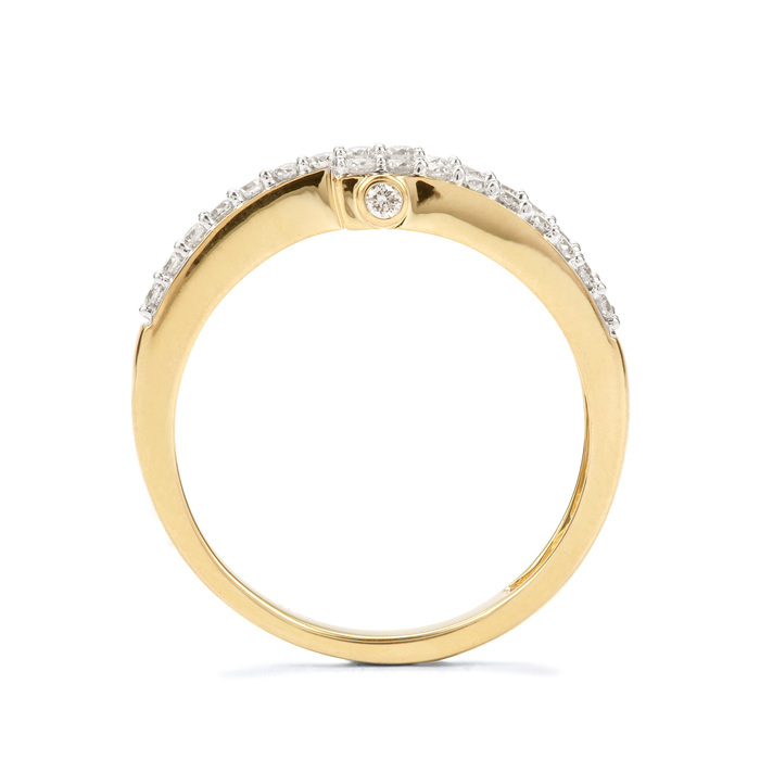 Diamond Ring in 9K Gold 0.34ct | Gemporia