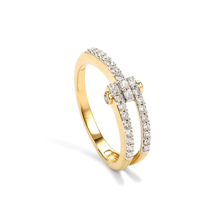 Diamond Ring in 9K Gold 0.34ct | Gemporia