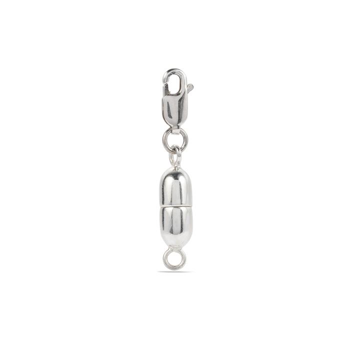 Magnetic Clasp with Lobster Lock in Sterling Silver | Gemporia