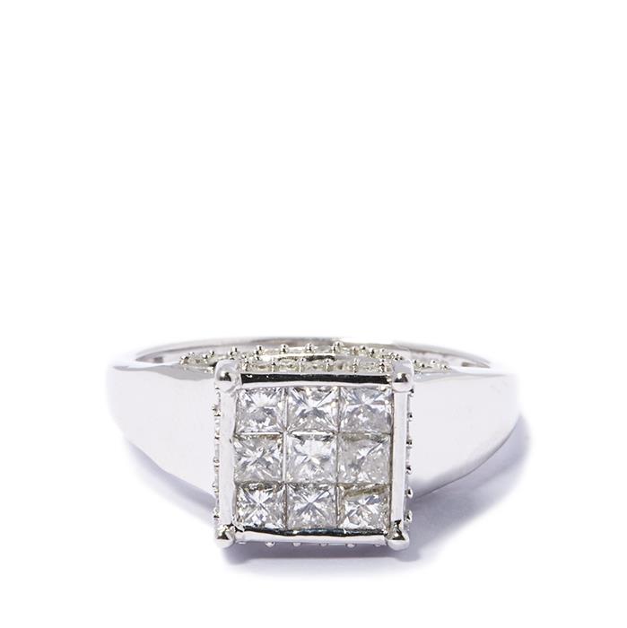 1.20cts Diamond Tomas Rae 9K White Gold Ring | Gemporia