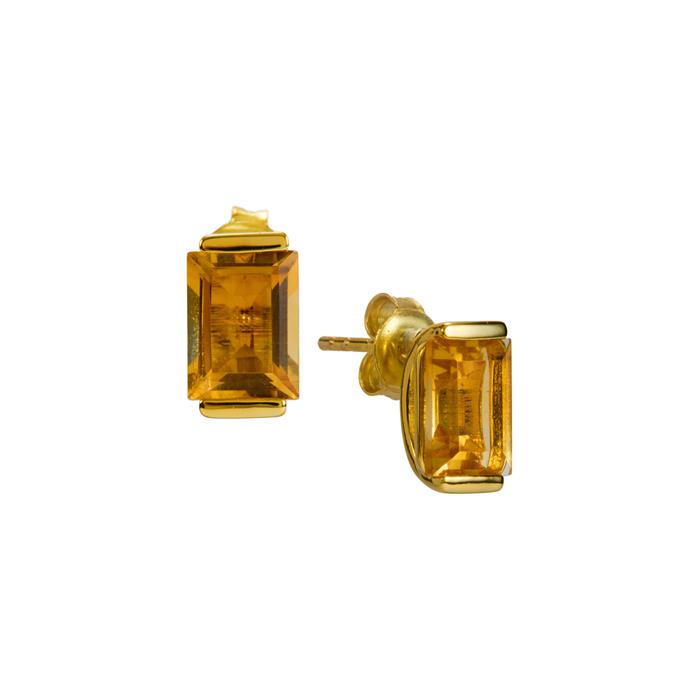Gold Flash Sterling Silver Earrings available in 5 variations | Gemporia