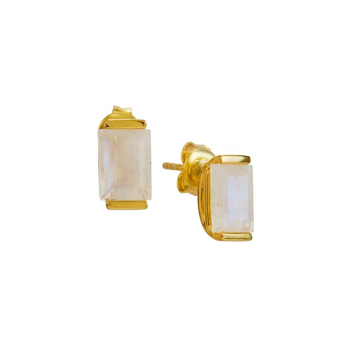 Gold Flash Sterling Silver Earrings available in 5 variations | Gemporia