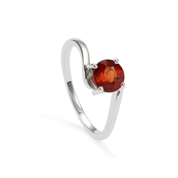 Spessartite Garnet Ring in Sterling Silver 1.61cts | Gemporia