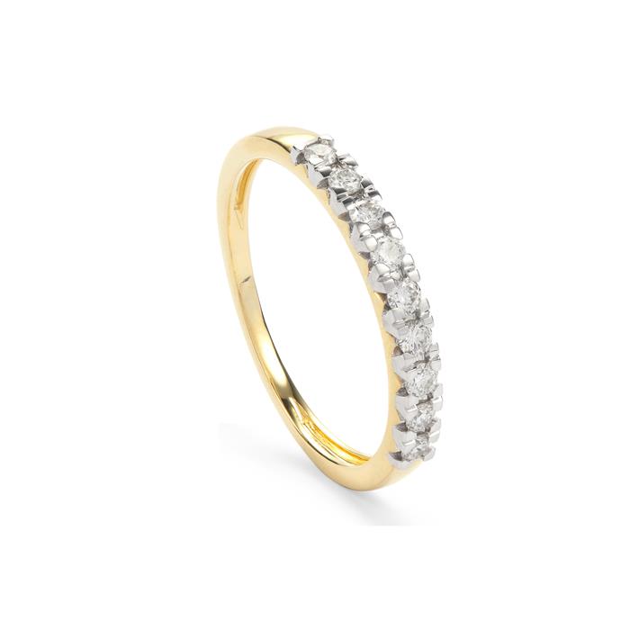 Diamond Ring in 9K Gold 0.26ct | Gemporia