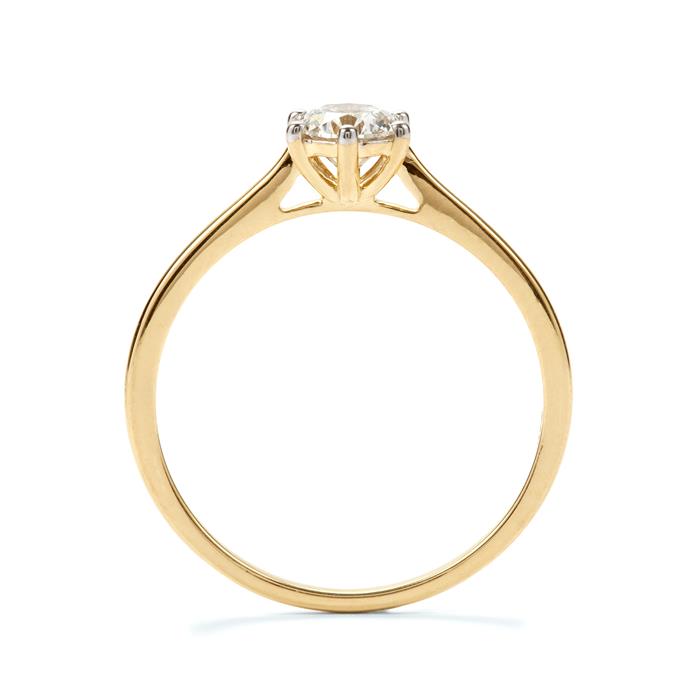 Argyle Diamond Ring in 9K Gold 0.52ct | Gemporia