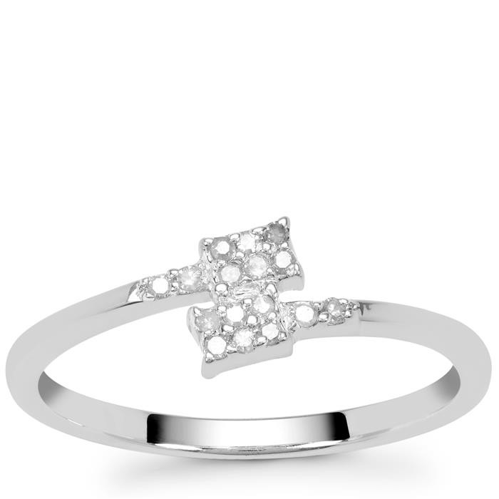 Diamonds Ring in Sterling Silver 0.08ct | Gemporia