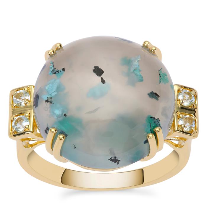 Blue Aquadite & Aquaiba™ Beryl Midas Ring ATGW 12.75cts | Gemporia