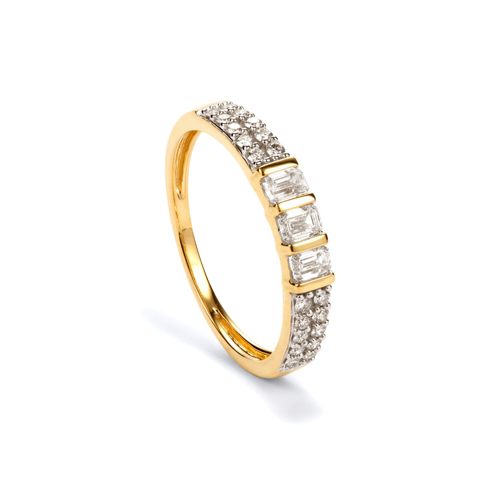 Diamond Ring in 9K Gold 0.53ct | Gemporia
