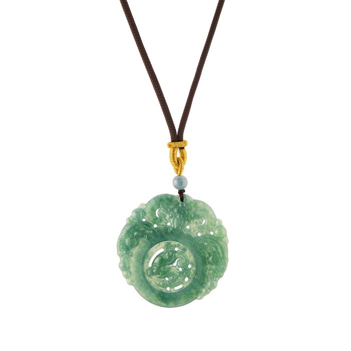 Type A Olmec Jadeite Moveable Qiulong Carving | Gemporia