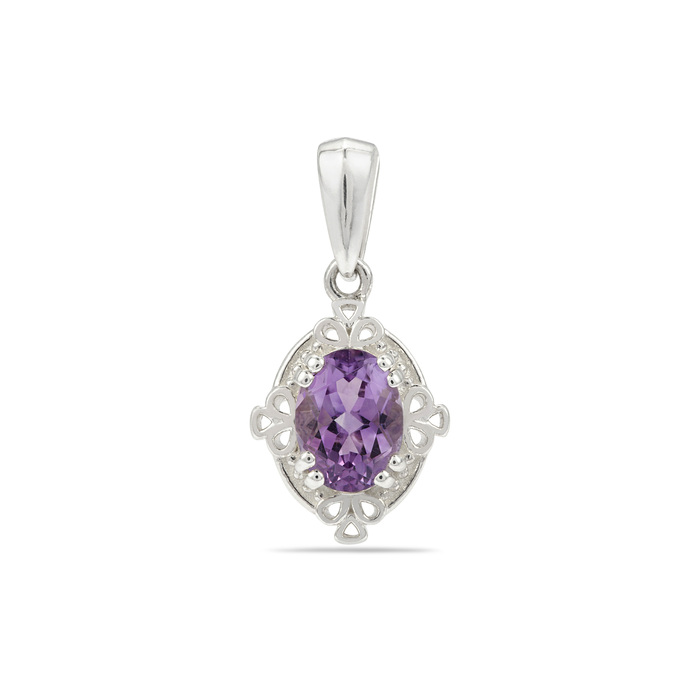 Moroccan Amethyst Pendant in Sterling Silver 1.14cts | Gemporia